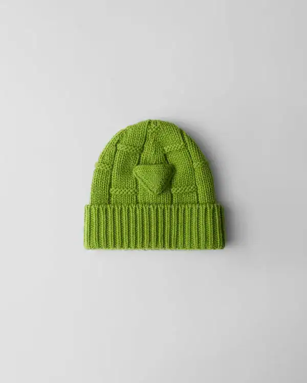 Prada Cashmere Beanie - Ivy Green | Editorialist